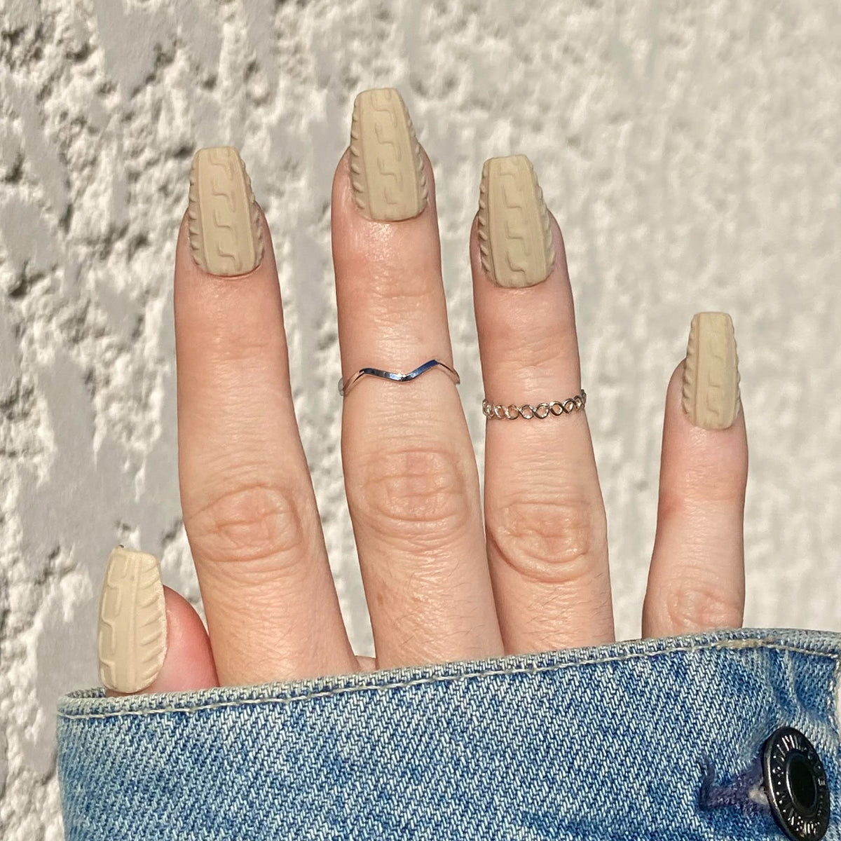 Effet pull - Beige – NailsbyLéa